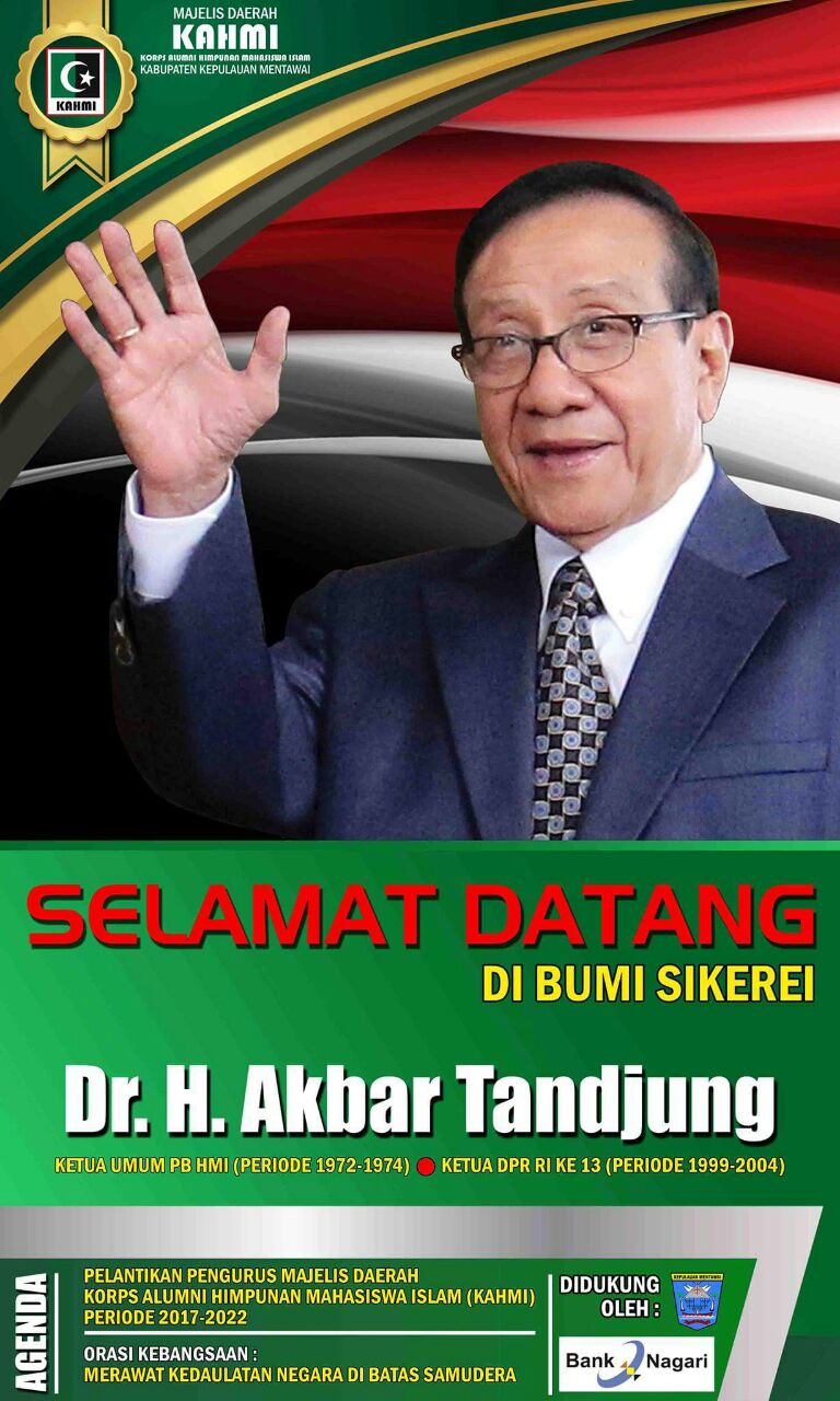 Akbar Tanjung Bakal Orasi Kebangsaan di Mentawai