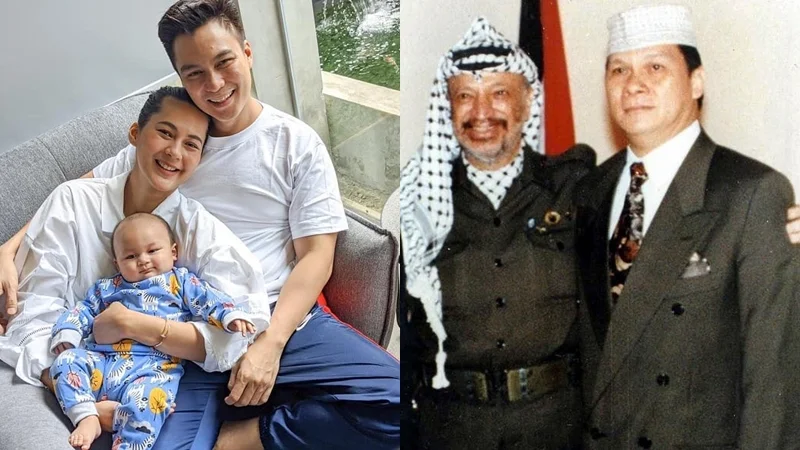 Potret Ayah Baim Wong dengan Presiden Palestina Pertama Disebut Netizen ...