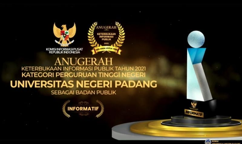 UNP Raih Penghargaan Perguruan Tinggi Informatif