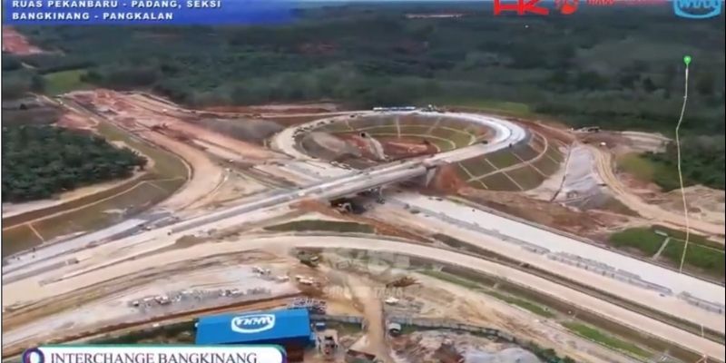 Begini Sejumlah Penampakan Progres Pembangunan Jalan Tol Bangkinang - Pangkalan