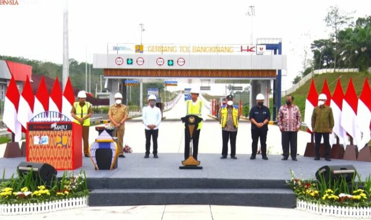 Presiden Jokowi Resmikan Jalan Tol Pekanbaru – Bangkinang, Padang – Pekanbaru Makin Dekat