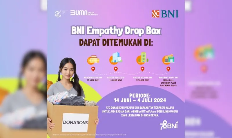 HUT ke-78, BNI kembali Gelar ‘Empathy Drop Box’: Wujud Kepedulian pada ...