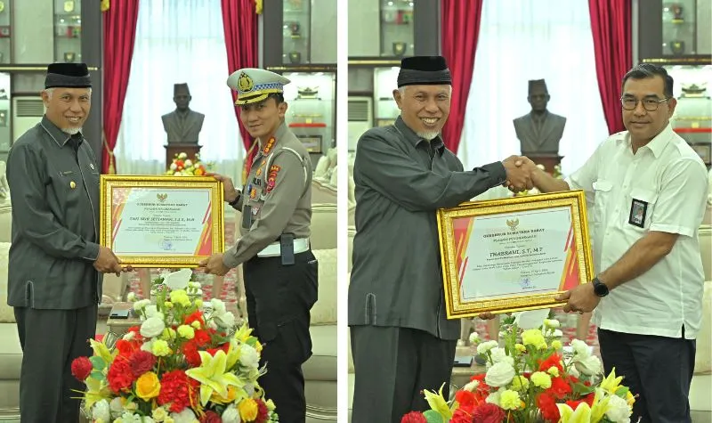 One Way Lebaran 2024 Sukses, Gubernur Sumbar Serahkan Penghargaan untuk Ditlantas dan BPJN